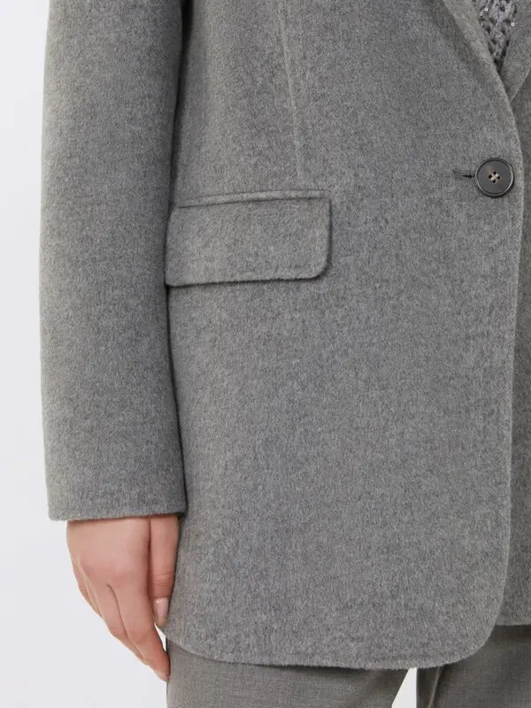 Max Mara Wool And Silk Double-cloth Blazer