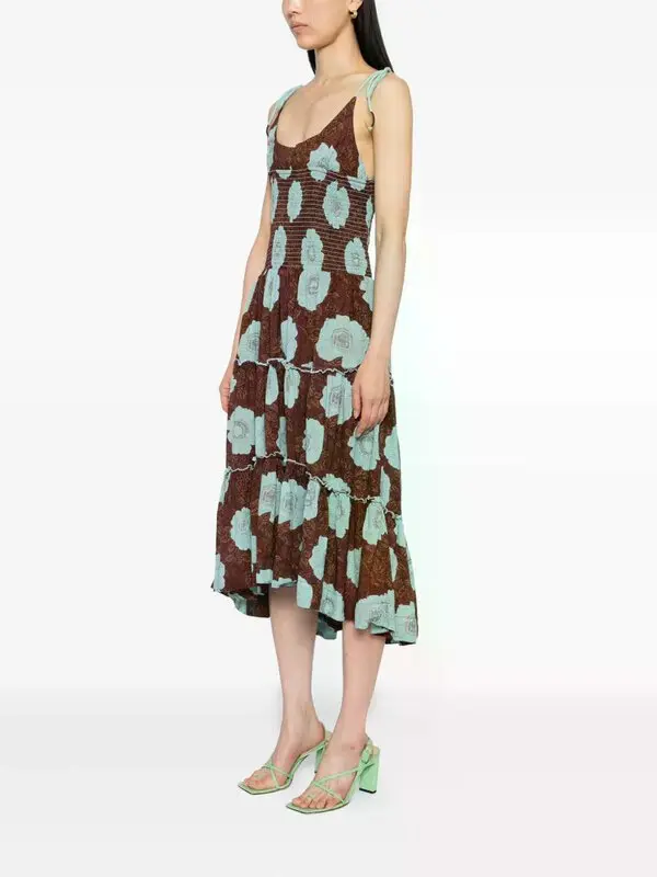 Free People Adriel Midi Dress In Floral Print
