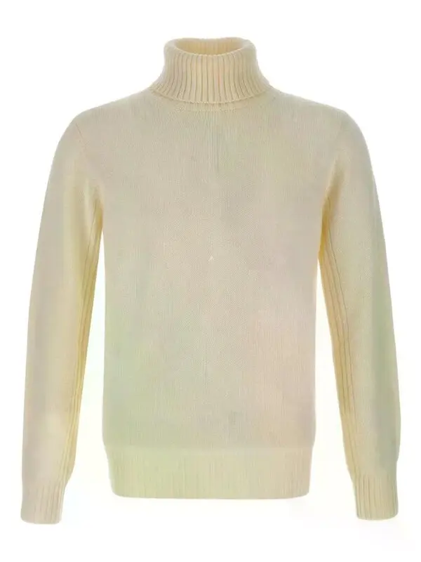 KANGRA Ribbed-knit Turtleneck Sweater - Neutrals