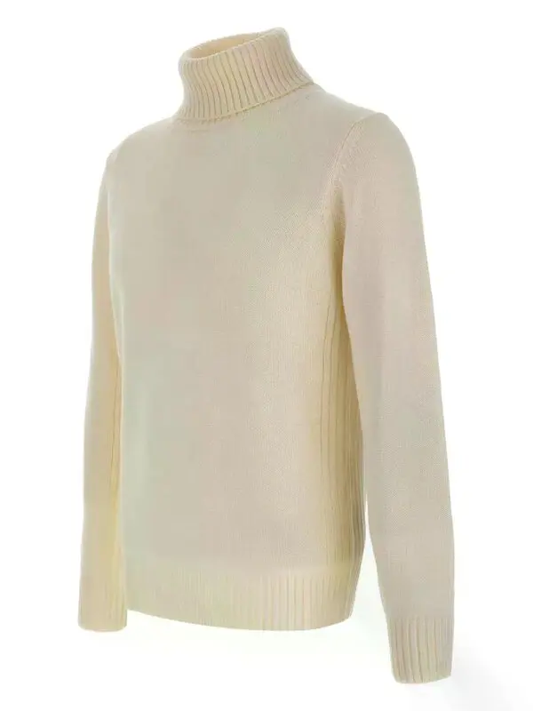 KANGRA Ribbed-knit Turtleneck Sweater - Neutrals