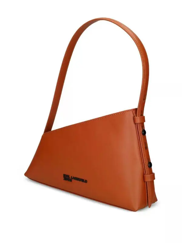 Karl Lagerfeld Leather K-logo Satchel - Orange