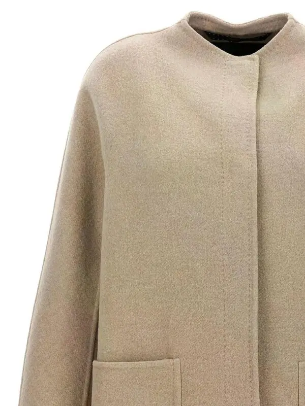 Max Mara Patch-pocket Cashmere Coat - Neutrals