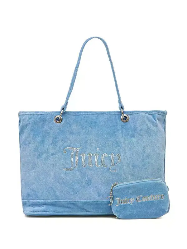 Juicy Couture Logo-studded Velour Tote