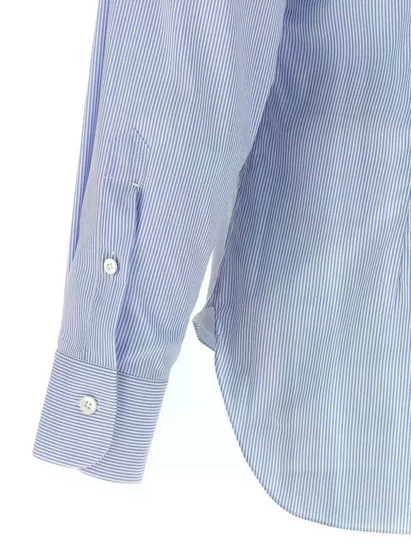 BARBA NAPOLI Striped Pin-tuck Shirt