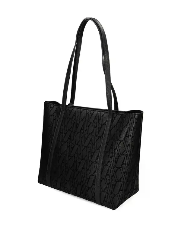 Armani Exchange Monogram Pattern Tote Bag