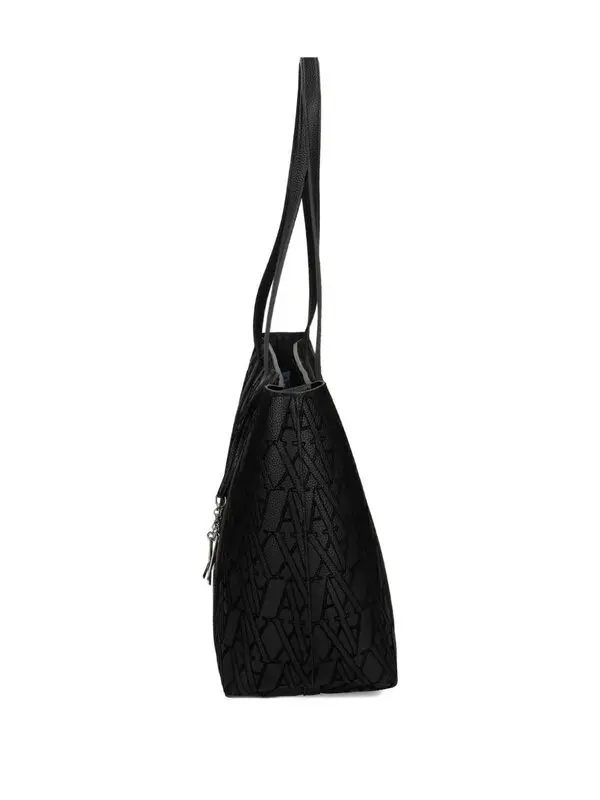 Armani Exchange Monogram Pattern Tote Bag