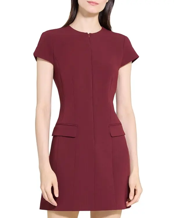 Theory Tailored Zip Front Dress