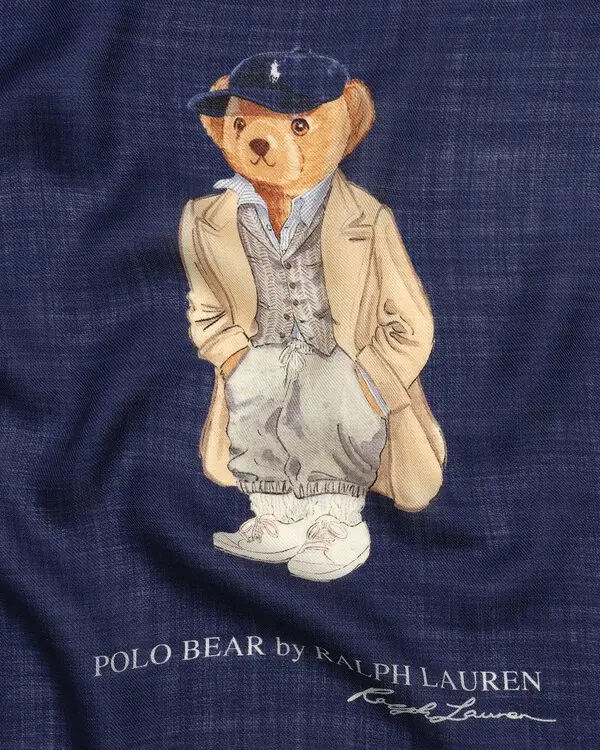 Polo Ralph Lauren Fall Bear Wool & Silk Bandana
