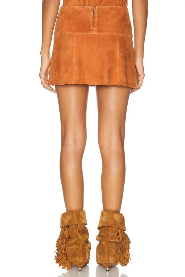 Isabel Marant Étoile Dilara Suede Skirt - Cognac