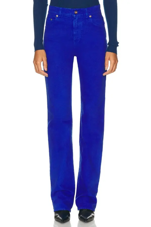 Gabriela Hearst Rey Straight Leg Jeans - Cobalt