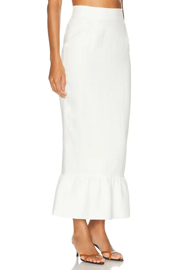 Posse Matilda Column Skirt - Cream