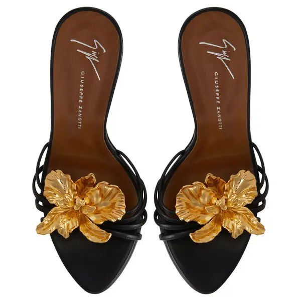 GIUSEPPE ZANOTTI Orchid Mule 105 - Black