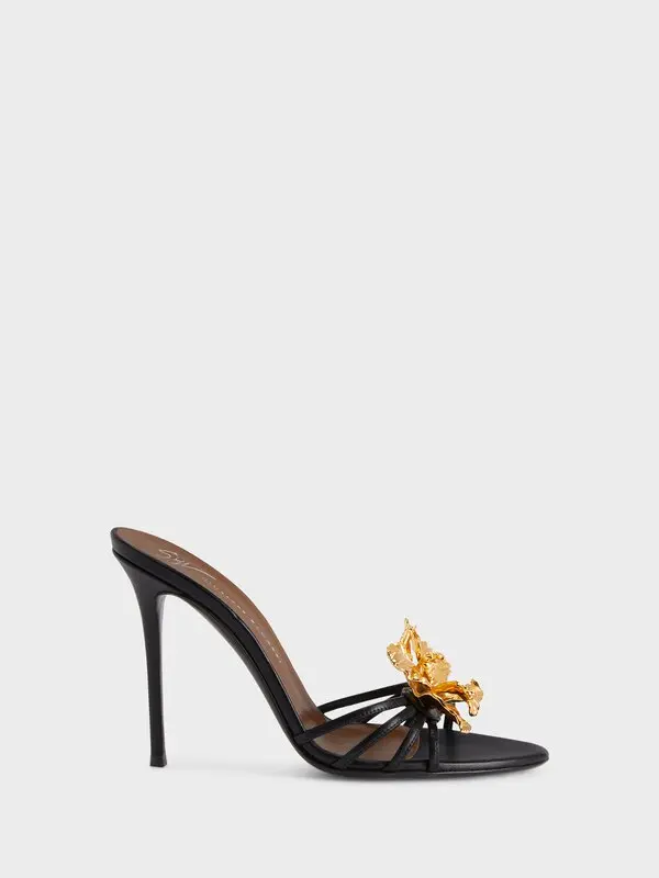 GIUSEPPE ZANOTTI Orchid Mule 105 - Black