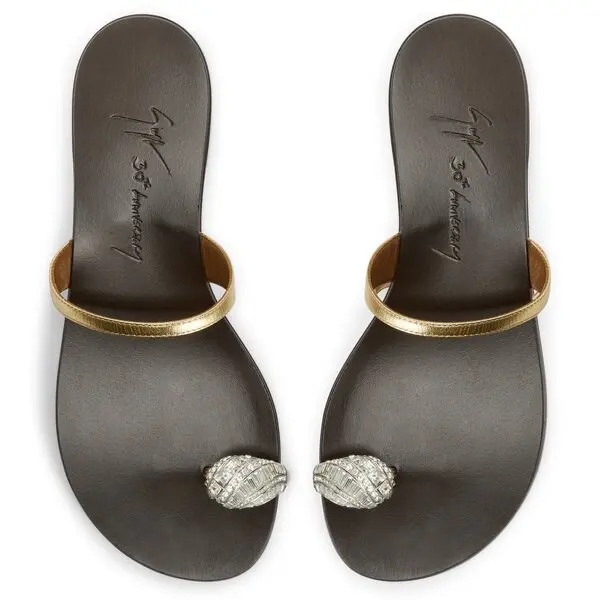 GIUSEPPE ZANOTTI Icon Ring Sandal - Gold