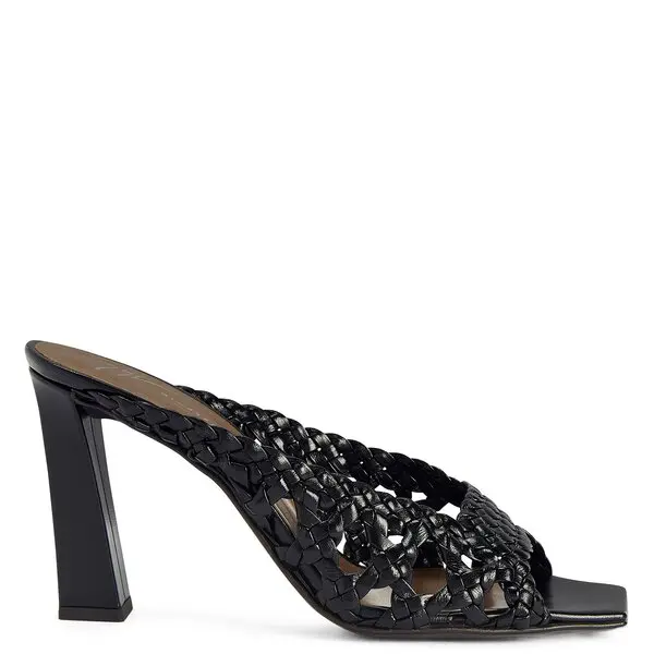 GIUSEPPE ZANOTTI Mya Cage 90 Woven Mules