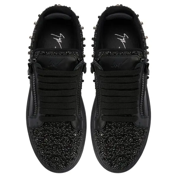 GIUSEPPE ZANOTTI Suede Sneakers - Black
