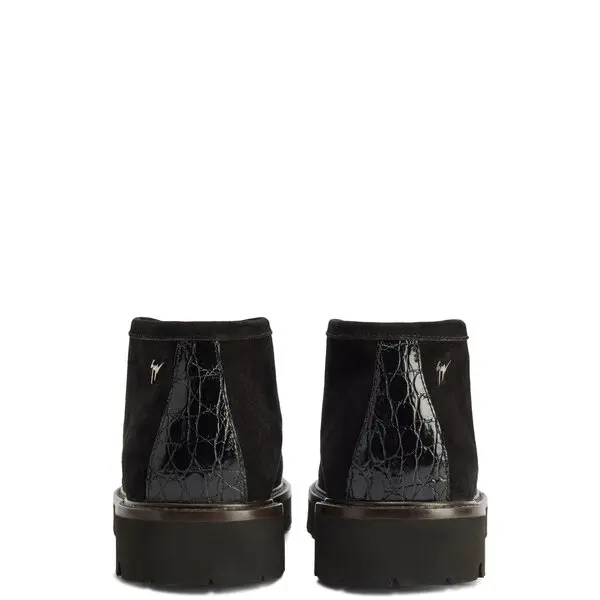 GIUSEPPE ZANOTTI Rivaux High Lace-up Ankle Boots - Black