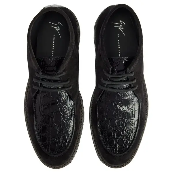 GIUSEPPE ZANOTTI Rivaux High Lace-up Ankle Boots - Black
