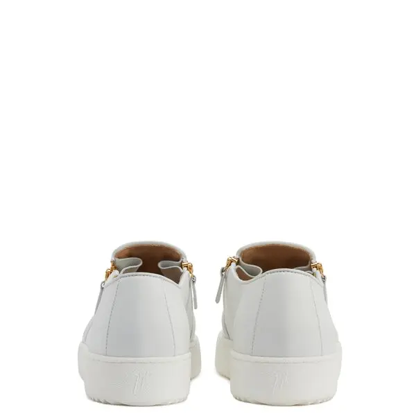 GIUSEPPE ZANOTTI Leather Slip-ons - White