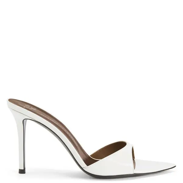 GIUSEPPE ZANOTTI Intriigo 90 Patent Leather Sandals - White