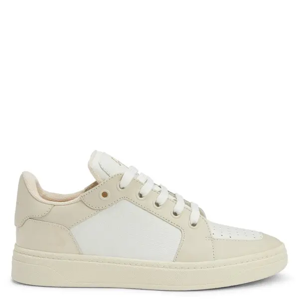 GIUSEPPE ZANOTTI Leather And Patent Leather Low-top Sneakers