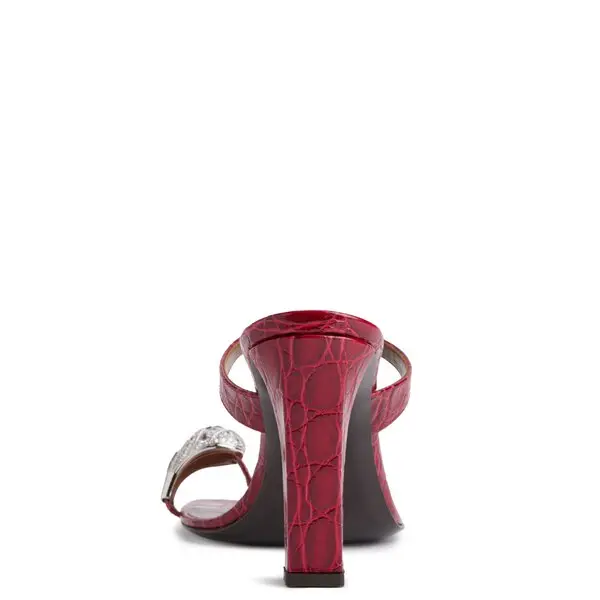 GIUSEPPE ZANOTTI Icon Ring 90 Thong Sandals - Red