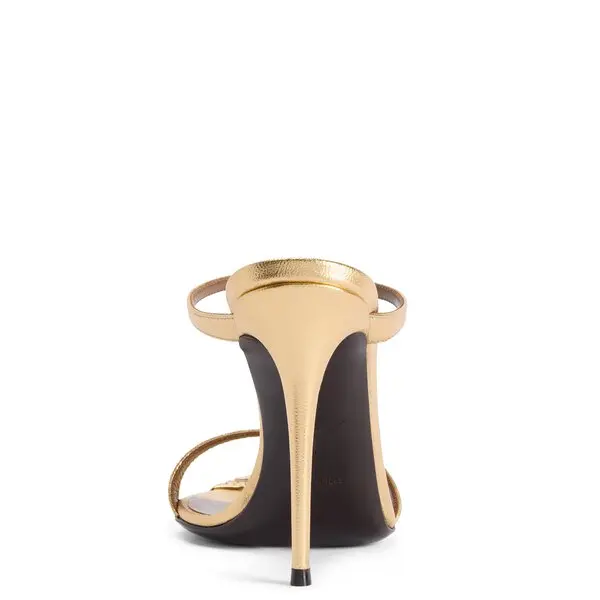 GIUSEPPE ZANOTTI Intriigo Jewelry 105 Mules - Gold