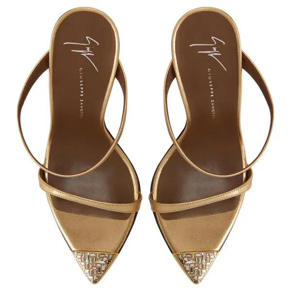 GIUSEPPE ZANOTTI Intriigo Jewelry 105 Mules - Gold