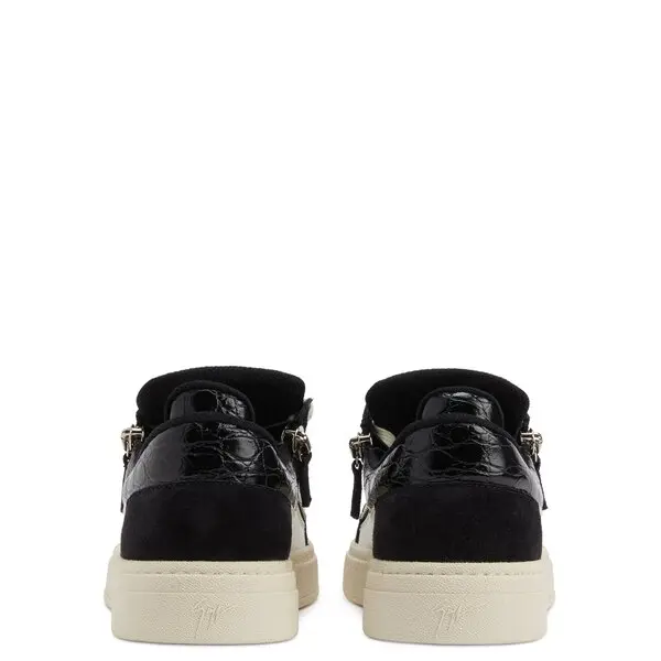 GIUSEPPE ZANOTTI Low-top Leather Sneakers - Black