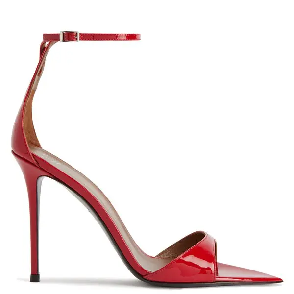 GIUSEPPE ZANOTTI Intriigo 105 Patent Leather Sandals - Red