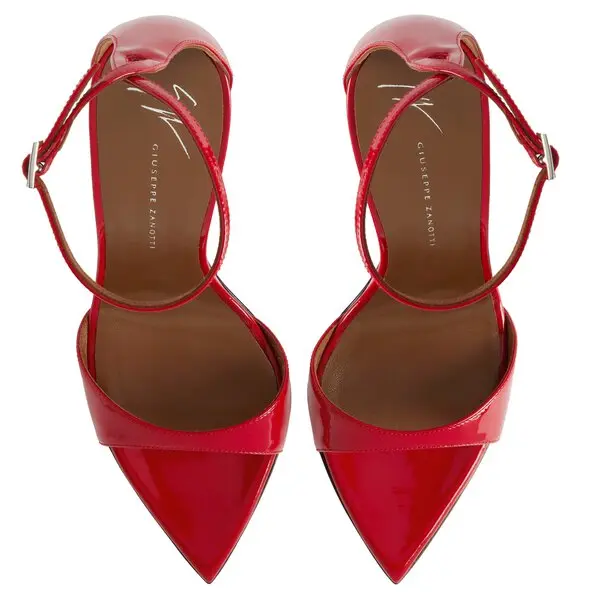 GIUSEPPE ZANOTTI Intriigo 105 Patent Leather Sandals - Red