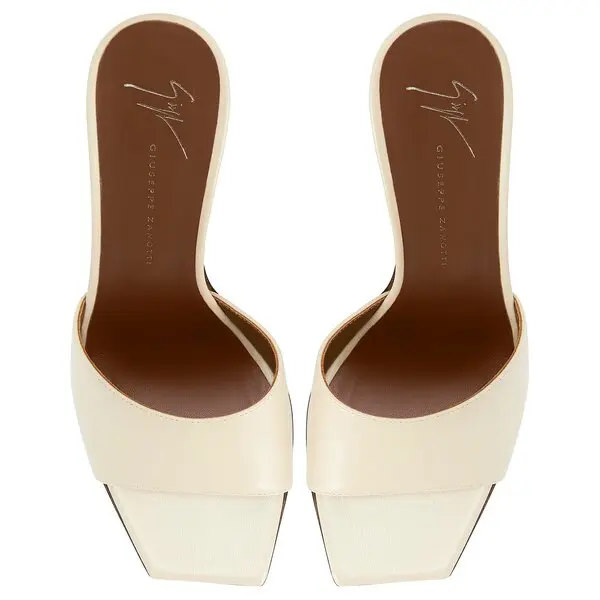 GIUSEPPE ZANOTTI Talia 90 Mule - Beige