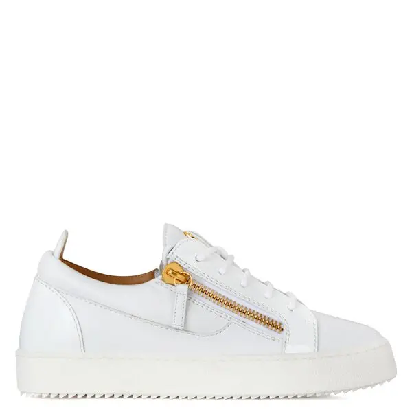 GIUSEPPE ZANOTTI Leather Low-top Sneakers - White
