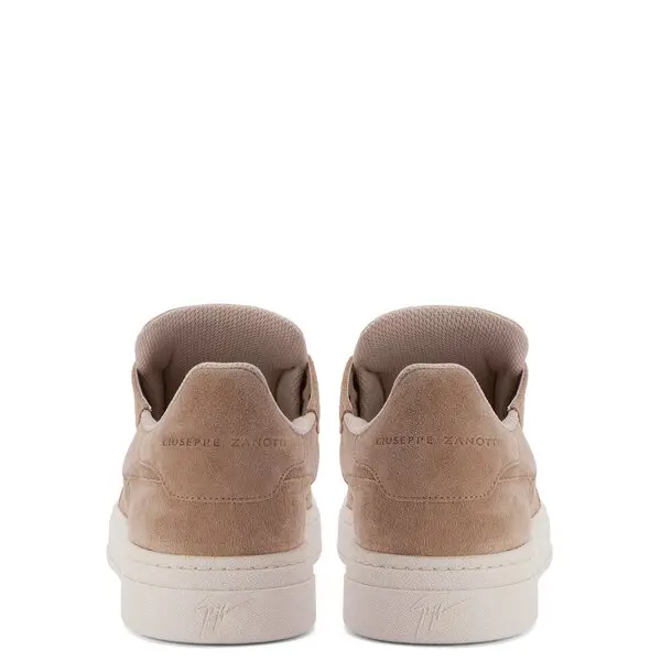 GIUSEPPE ZANOTTI Low-top Suede Sneakers - Beige