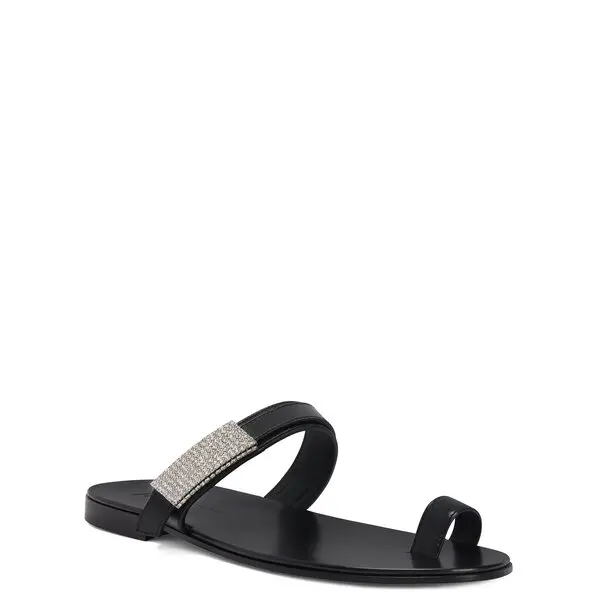 GIUSEPPE ZANOTTI Flavien Crystal Thong Sandals