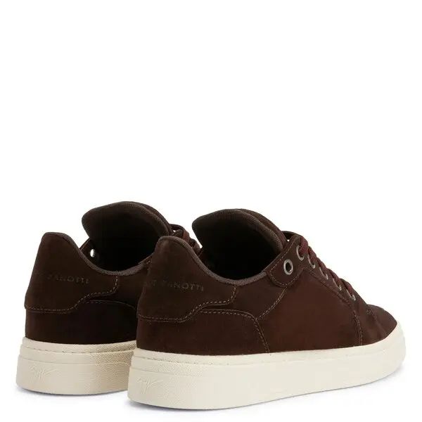 GIUSEPPE ZANOTTI Low-top Suede Sneakers - Brown