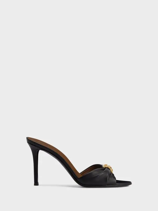 GIUSEPPE ZANOTTI Cherie 90 Leather Mules - Black