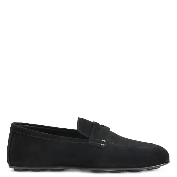 GIUSEPPE ZANOTTI Cristophe Suede Moccasins - Black