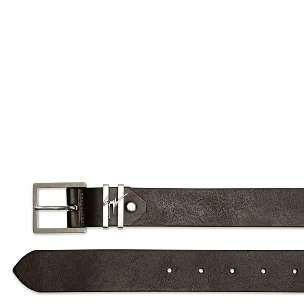 GIUSEPPE ZANOTTI Teodore Leather Belt - Brown