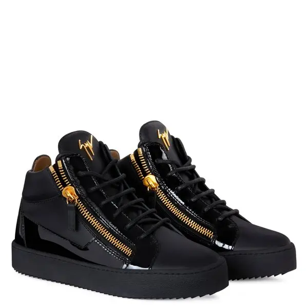 GIUSEPPE ZANOTTI Kriss Mid-top Sneakers - Black
