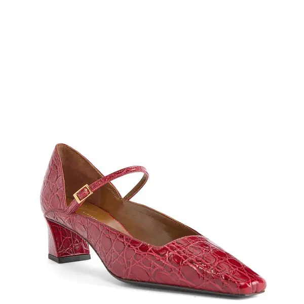 GIUSEPPE ZANOTTI Brita 45 Crocodile-print Mary Jane Pumps