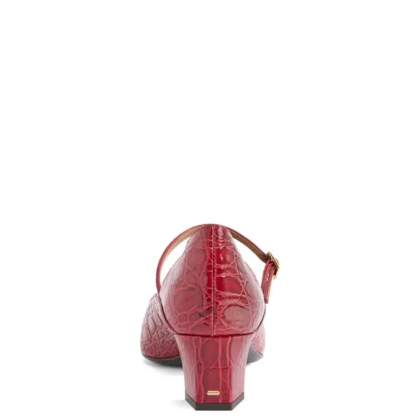 GIUSEPPE ZANOTTI Brita 45 Crocodile-print Mary Jane Pumps