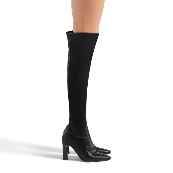 GIUSEPPE ZANOTTI Janiee Stretch 90 Over-the-knee Boots - Black