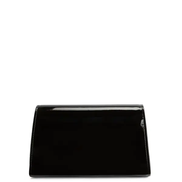 GIUSEPPE ZANOTTI Clutch With Golden Metal Hardware And Chain Strap