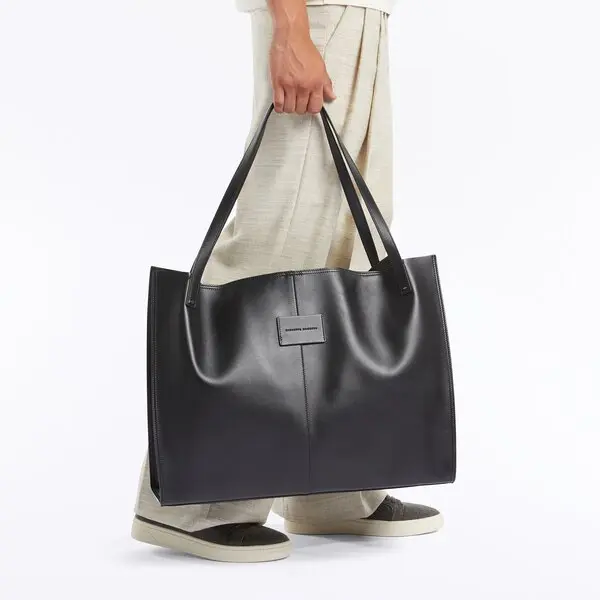 GIUSEPPE ZANOTTI Large Leather Tote Bag