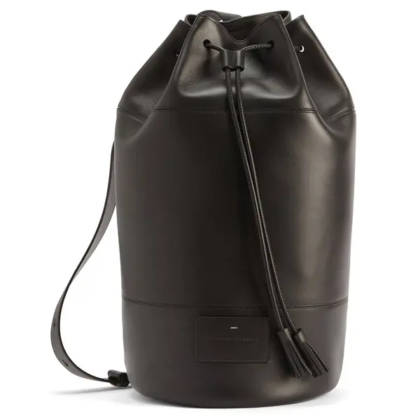GIUSEPPE ZANOTTI Leather One-shoulder Backpack - Black