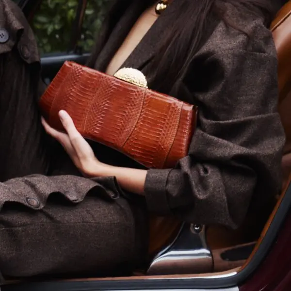 GIUSEPPE ZANOTTI Eve Clutch - Brown