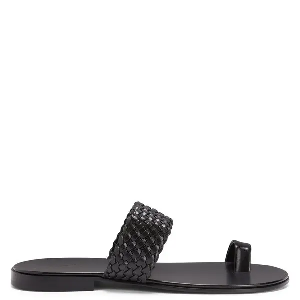GIUSEPPE ZANOTTI Thibaut Woven Sandals - Black