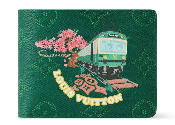 LOUIS VUITTON X Nigo Slender Wallet - Green