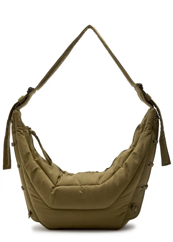 LEMAIRE Medium Soft Game Quilted Nylon-canvas Shoulder Bag - Khaki